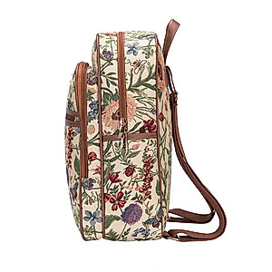 Signare Tapestry backpack purse for Women computer backpack bookbags for women with Morning Garden Design (BKPK-MGD)