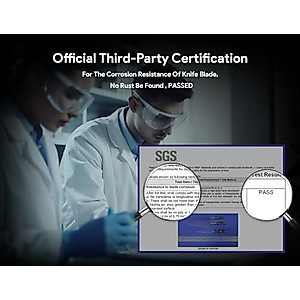 Piklohas Kitchen Knife Sets For Kitchen With Block, 14 Pieces With Magnetic Knife Holder, German High Carbon Stainless Steel Damascus Pattern Chef Knife Set With Sharpener, Steak Knives, Black