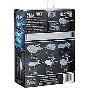 Eaglemoss Star Trek Figure USS Enterprise NCC-1701 Hero Collector 13x7.5x7.5cm