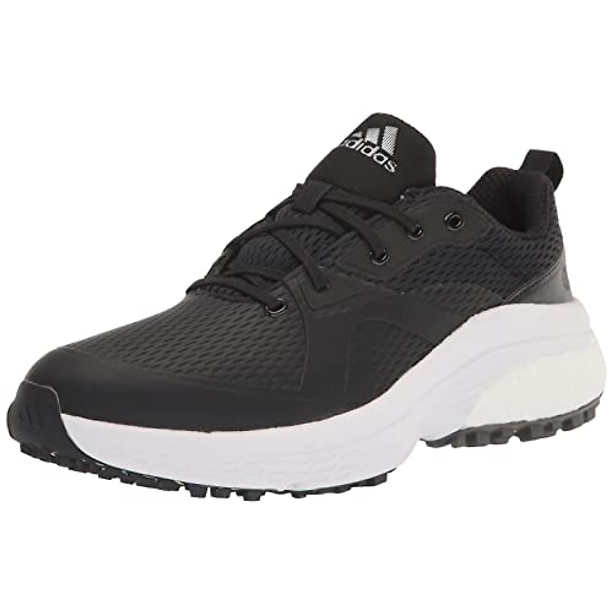 adidas Men's SOLARMOTION Golf Shoe, Core Black/FTWR White/Pulse Lime, 12