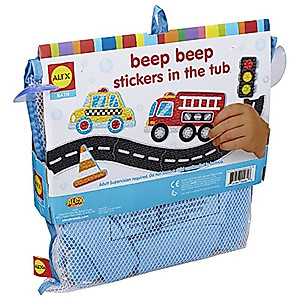 Alex Bath Beep Beep Stickers in The Tub Bath Toy Kids Bath Activity