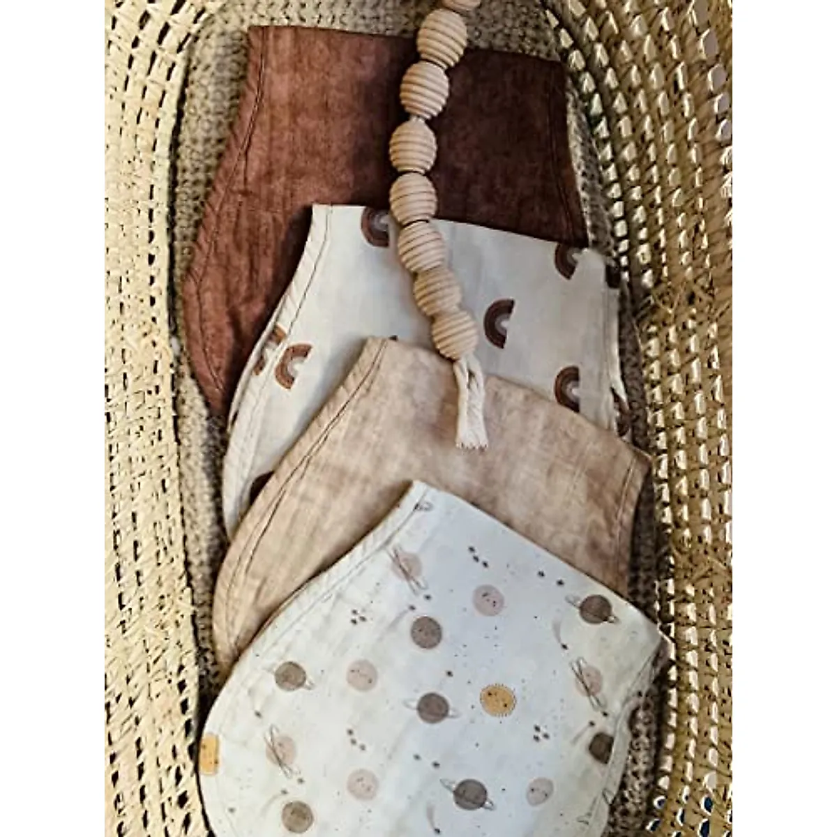 Leyl&Ari Muslin Burp Cloths | Organic Cotton Burping Cloths for Babies | Gender Neutral Burping Rags | Newborn Essentials