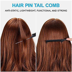 Topsy Tail Hair Tool Set by IKOCO - 400pcs Hair Bands, 2pcs Loop Styling Tools, Rat Tail Comb, (200pcs Each) Clear and Black Elastics