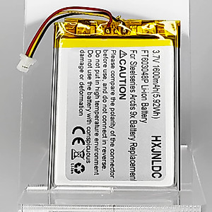 HXJNLDC DC 3.7V 1600mAh FT603048P Rechargeable Polymer Lithium Battery for Steelseries Arctis 9X Wireless Gaming Headset Battery Replacement