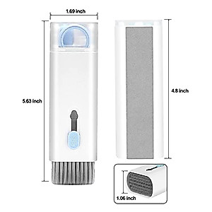 7-in-1 Electronic Cleaner Kit,Keyboard Cleaner,Laptop Cleaner Kit for Monitor, Cell Phone, Bluetooth,Headset, Lego, Airpods, Laptop Camera Lens (Blue)