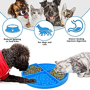 Dog Lick Treat mat Dog Slow Feeder Dog Licking Mat Pet Calming Mat Anxiety Relief Dog Cat Training Lick Wet Food Mat Perfect for Food Mat for Dogs