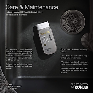 KOHLER K-8206-CM6 Cairn Sink, 33 in, Matte White