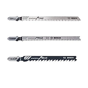 Bosch 2607010905 Jigsaw Blade-Set"Toughbox Wood Precision" 30 Pcs