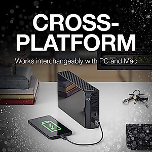 Seagate Backup Plus Hub 14TB External Hard Drive Desktop HDD USB 3.0, 2 USB Ports for Computer Desktop Workstation PC Laptop Mac, 4 Months Adobe Creative Cloud Photography Plan, Black