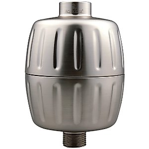 AquaBliss HD HEAVY DUTY High Output Shower Filter – Latest Superior Advanced 30x Filter Media - Universal Multi-Stage Shower Head Filter Reduces Chemicals, Chlorine & Odors - Brushed Nickel (SF500)