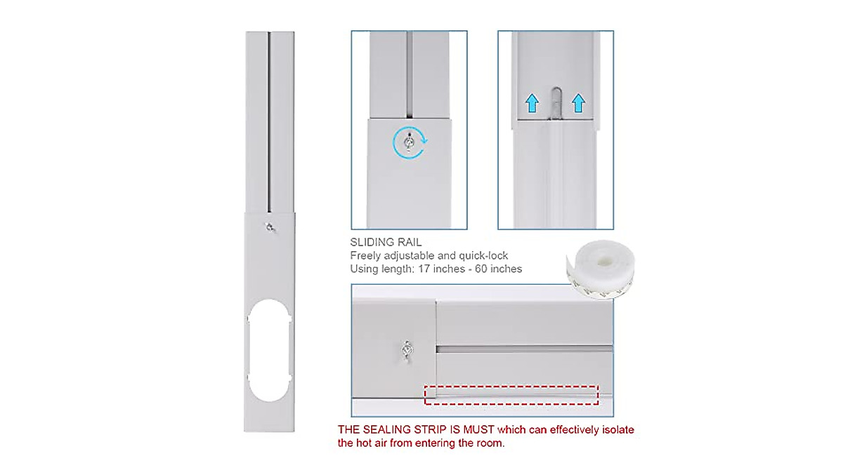 Adjustable AC Window Kit for Portable Air Conditioners