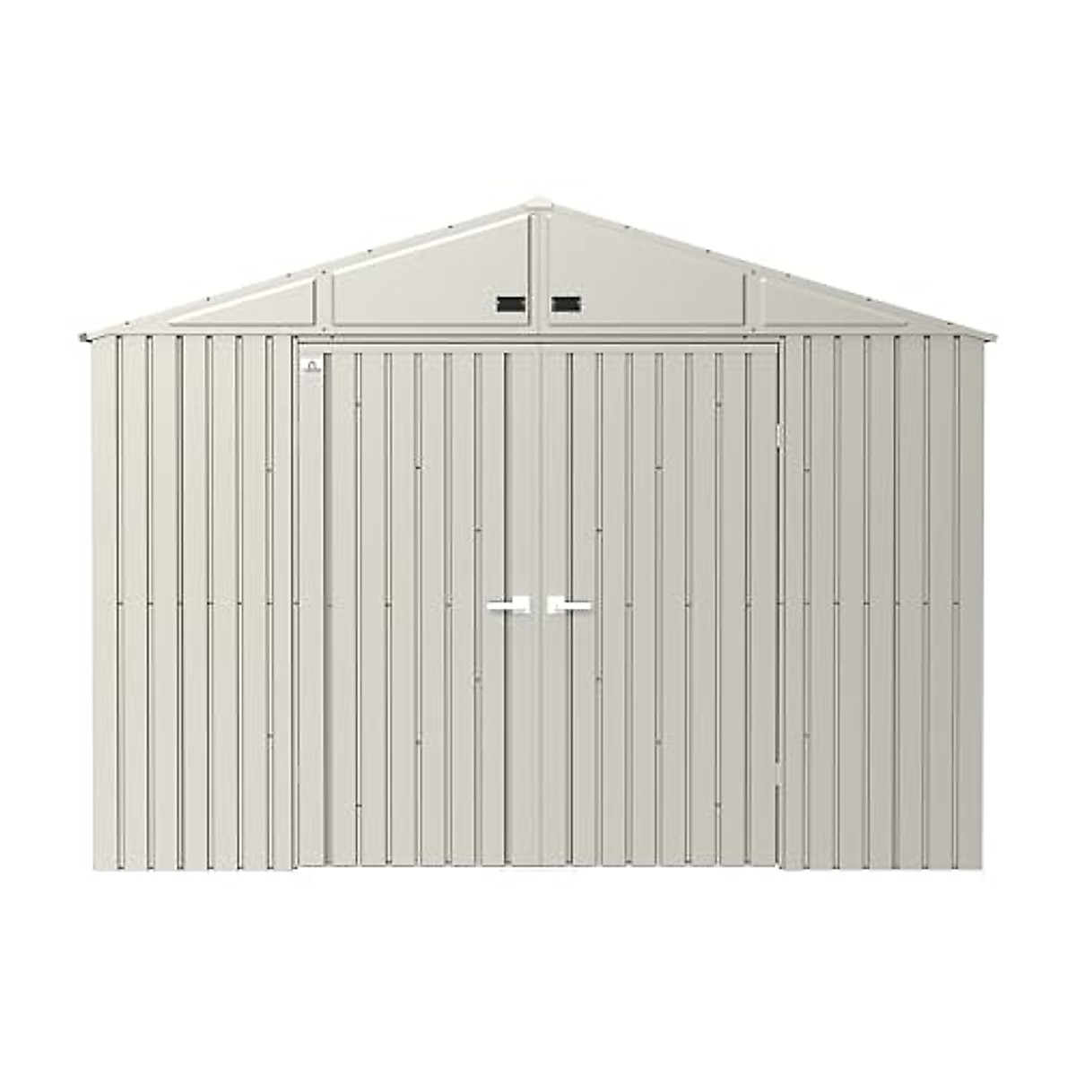 Arrow Shed Elite 10' x 12' Outdoor Lockable Gable Roof Steel Storage Shed Building, Cool Grey