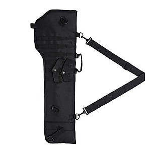 Tactical Rifle Scabbard Military Holster Gun Protection Carrier Shotgun Bag (Black)