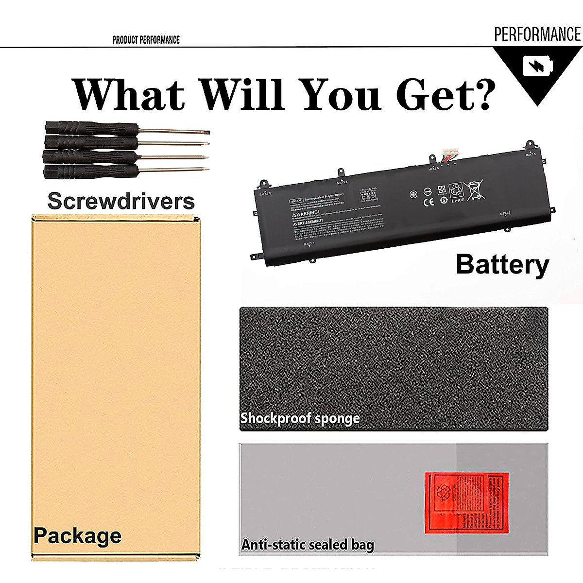 Emaks BN06XL Battery for HP Spectre X360 15-EB0000 Series 15-EB0043DX 15-EB0053DX 15-EB1043DX 15-EB0005UR 15-EB0005NI Series Laptop BN06072XL HSTNN-IB9A L68299-005 L68235-1C1