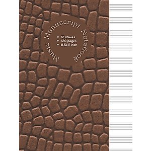 Music Manuscript Notebook – 12 staves: Composition Notebook For Kids |Manuscript Paper With 12 Staves For Beginners and Intermediate |Gift For Musical ... Musician, Music Producer, writer supplies|