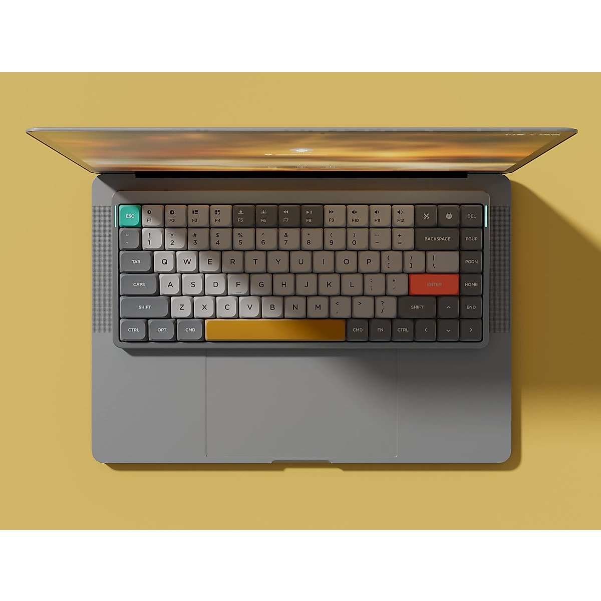 nuphy Air75 Mechanical Keyboard, 75% Low Profile Wireless Keyboard, Supports Bluetooth 5.0, 2.4G and Wired Connection, Compatible with Windows and Mac OS Systems-Gateron Blue Switch