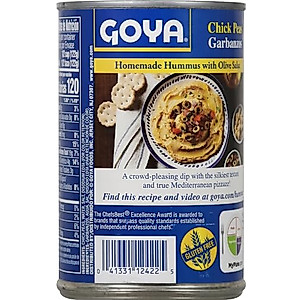 Goya Foods Chick Peas, Garbanzo Beans, 15.5 Ounce (Pack of 8)