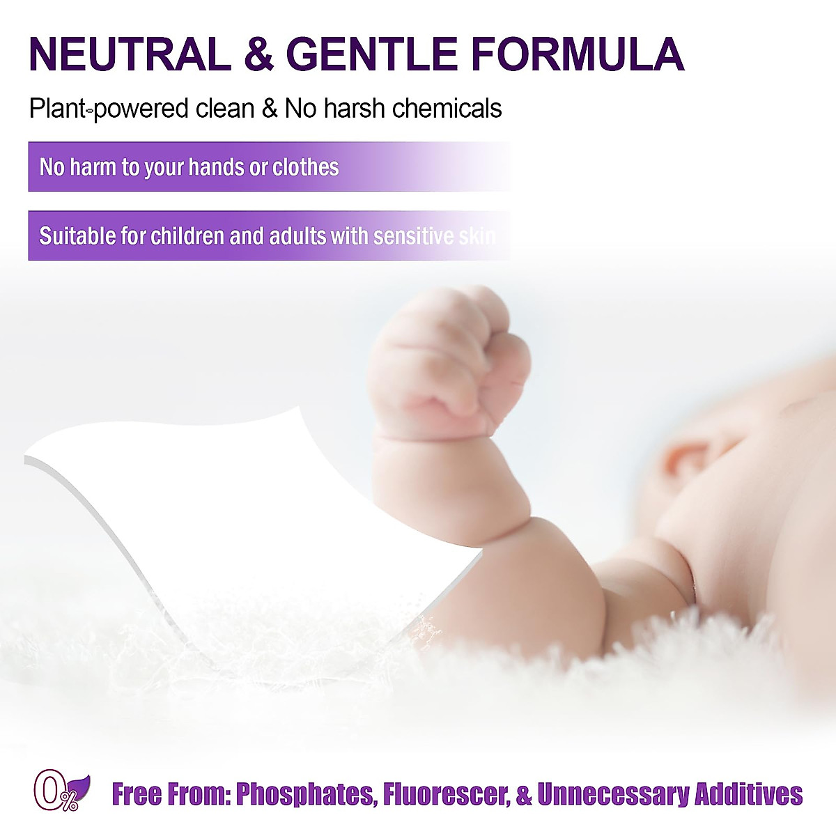 Binbata Laundry Detergent Sheets, 200 Loads Lavender Scent Hypoallergenic Eco-Friendly Laundry Sheets, Biodegradable Plastic Free Liquidless Laundry Sheets Detergent Suitable for Sensitive Skin