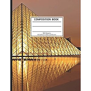 COMPOSITION BOOK 80 SHEETS 8.5x11 in / 21.6 x 27.9 cm: A4 Dotted Paper Notebook | "Glasshouse" | Workbook for Teens Kids Students Boys |Notes School College | Grammar | Languages | Art
