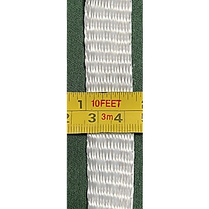 Mule Tape 3/4" 2500Lb 100ft Polyester Rope Pull String Strong Rope Conduit Electrical Wire Cable Pull Poly Tape Rope Poly Pull Line Flat Rope Polyester Webbing Wire Pulling Rope Conduit Pull String