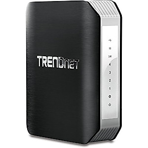 TRENDnet AC1900 Dual Band Wireless AC Gigabit Router, 2.4GHz 600Mbps+5Ghz 1300Mbps, One-Touch Network connection, 1 USB 2.0 Port, 1 USB 3.0 Port, DD-WRT Compatible, IPv6, Guest Network, Parental controls, TEW-818DRU
