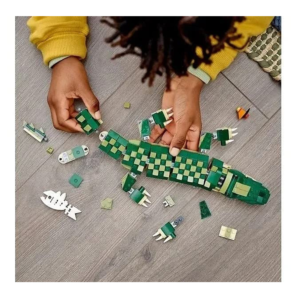 LEGO Creator 3-in-1 Crocodile 31121 Building Toy Featuring Wild Animal Toys (454 Pieces)
