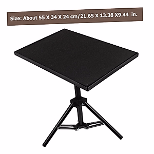 FUNOMOCYA Adjustable Projector Mount Floor Stand 55cm Tall Metal Laptop Tripod Shelf Holder for Home Business