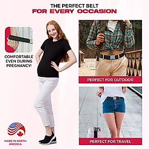 Truth Belts for Women - Adjustable Stretch Belt for Natural Fit - No Show Women Belt for Jeans, Pants, and Plus Sizes