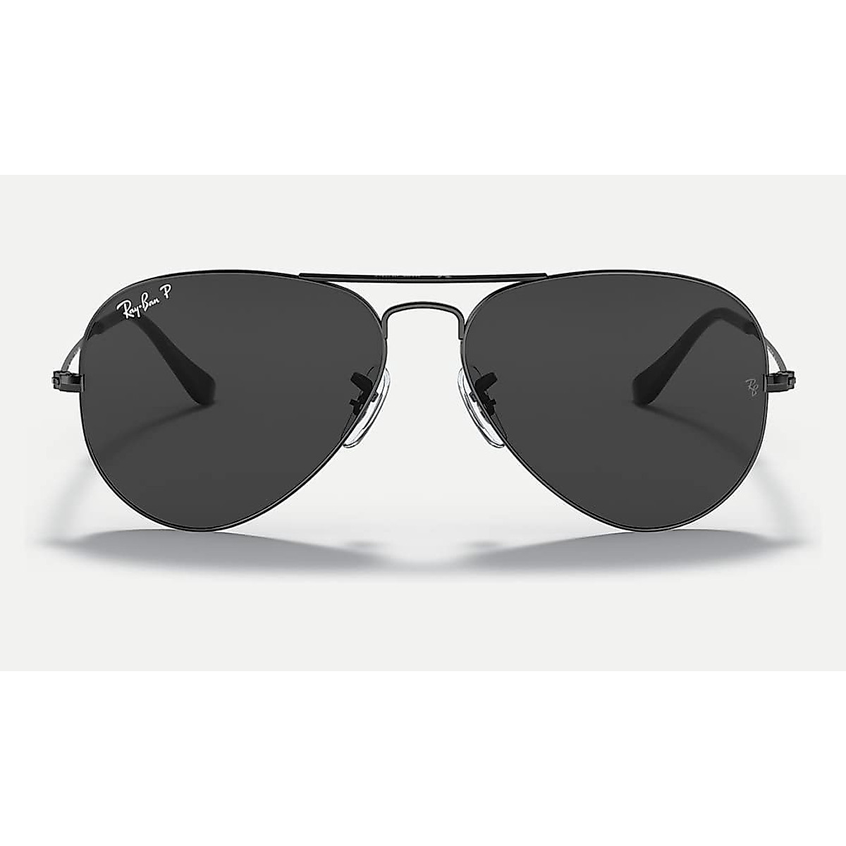 Ray-Ban RB3025 002/48 58MM Black/Green Polarized Pilot Sunglasses for Men for Women + BUNDLE with Designer iWear Complimentary Care Kit