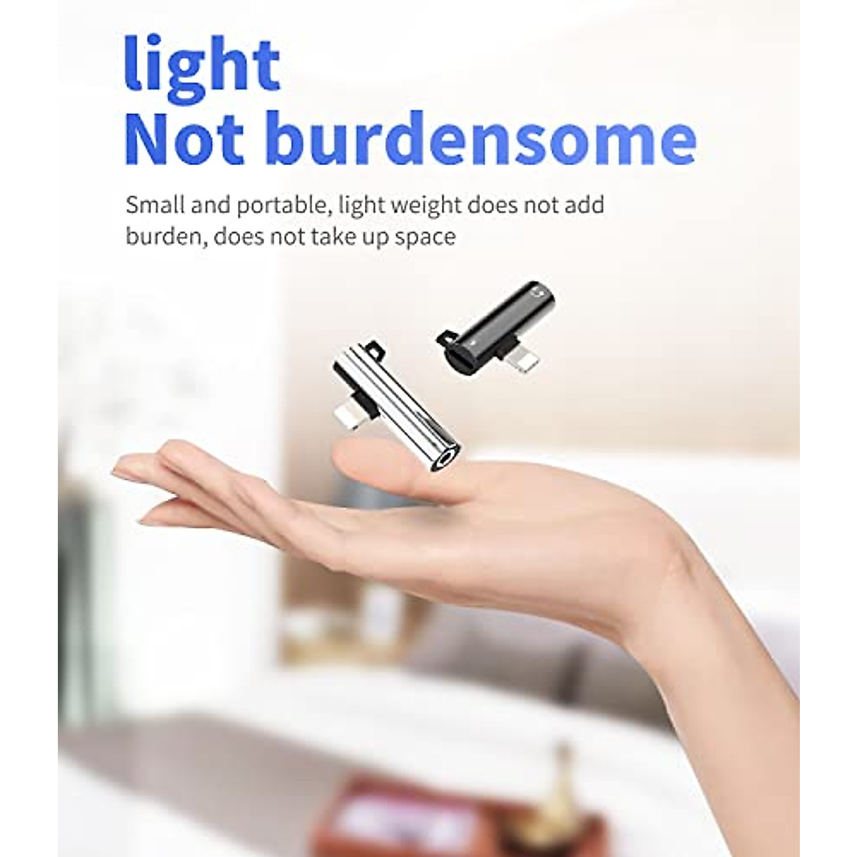 Lightning to 3.5mm Headphone Adapter(2pack) Compatible for iPhone Splitter Audio Apple Dongle Jack AUX Adaptador para Earphone 2 in 1 Earbud and Charge Charger 13 12 11 Pro Max Mini XS SE 7 X 8 Plus