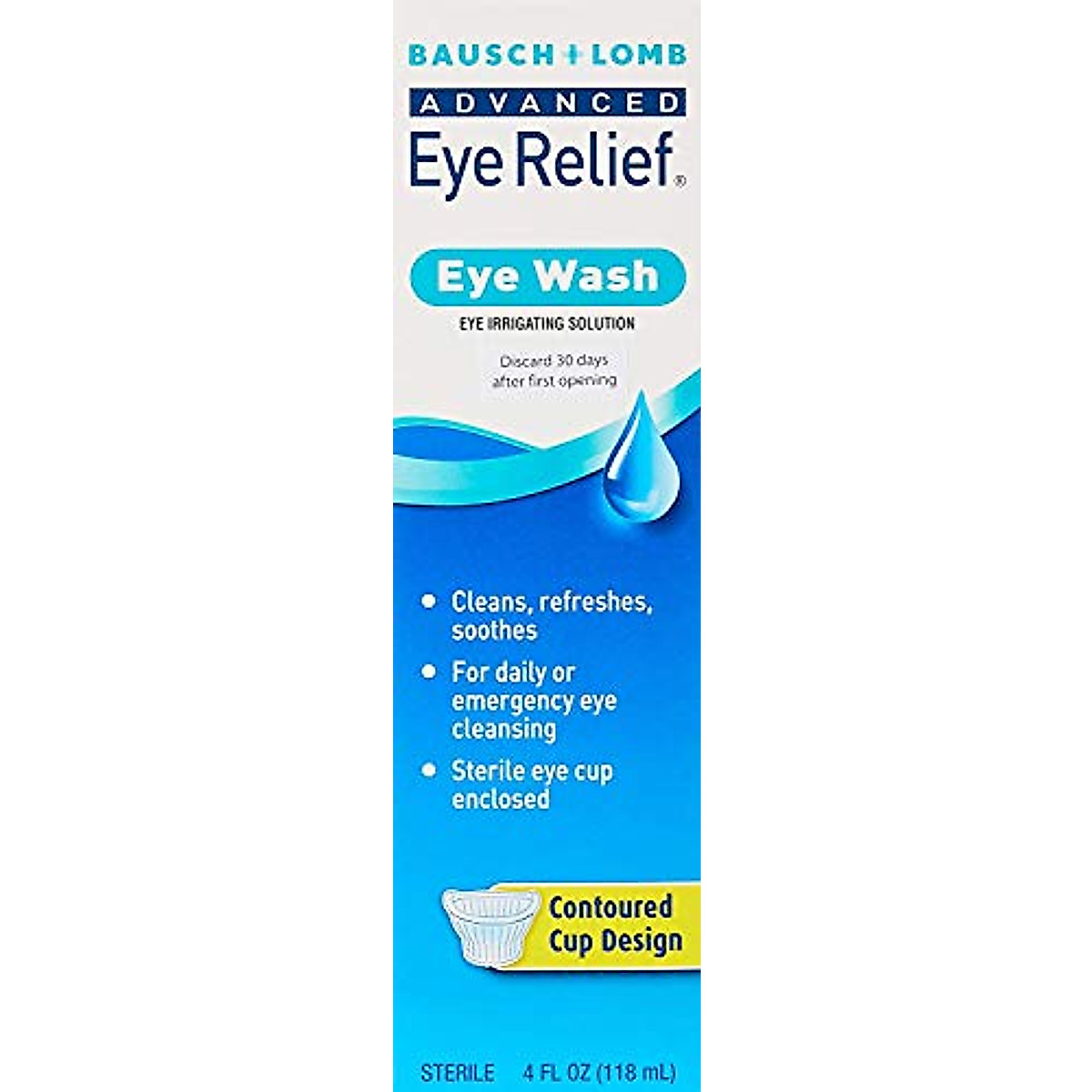 Bausch & Lomb Advanced Relief Eye Wash - 4 oz. (118 ml) (2 Packs(4 Ounce))