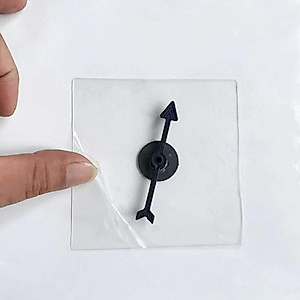 Trounistro 30 Pack Transparent Spinners Math Game Spinner with Rotating Arrow for Party School Home Using