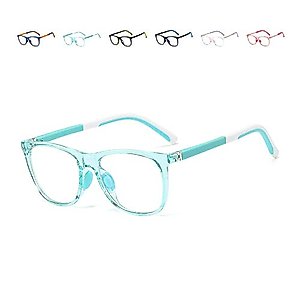 UBUJI Kids Blue Light Blocking Glasses, Computer Gaming TV Glasses for Boys Girls Age 3-12, Blue Light Blocker Glasses Anti Glare & Eyestrain - Green