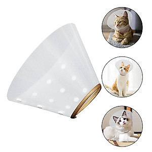 BCOATH Pets Elizabeth Circle Kitten Collars Pet Cat Recovery Collar Cat Recovery Collars & Cones Cat Recovery Neck Cone Cat Kitten Recovery Collar Cat Cone Pet Recovery Cone Rope