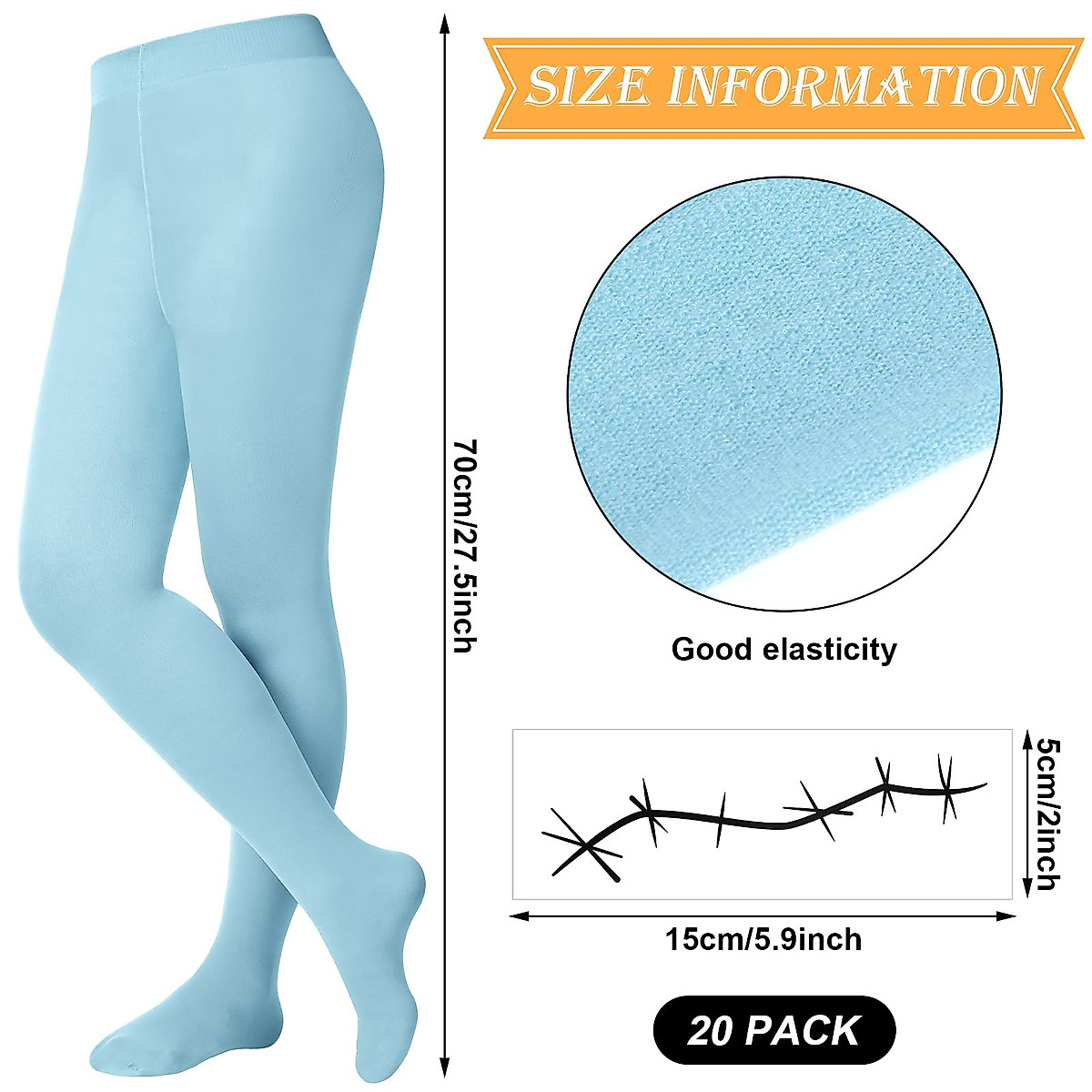 Retisee Costume Accessories Include 20 Sheet Realistic Fake Scars Temporary Tattoos with Solid Colored Opaque Footed Tights Horror Cosplay Accessories for Adults Kids