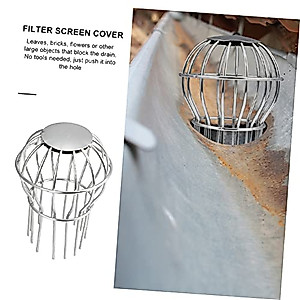 DOITOOL 4 Pcs Floor Drain Cover Gutter Downspout Guards Downspout Filter Gutter Cleaning Tools Escurridor para Fregadero Sink Filter Gutter Downspout Strainer Downspout Screen