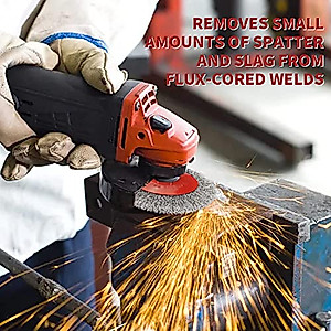 4 Pack 3&4 Inch Carbon Steel Wire Wheel Cup Brush Set, Twisted Knotted Cup Brush for Angle Grinder, 5/8 Inch-11 Threaded Arbor 0.02 Inch Carbon Steel Wire Wheel for Grinder