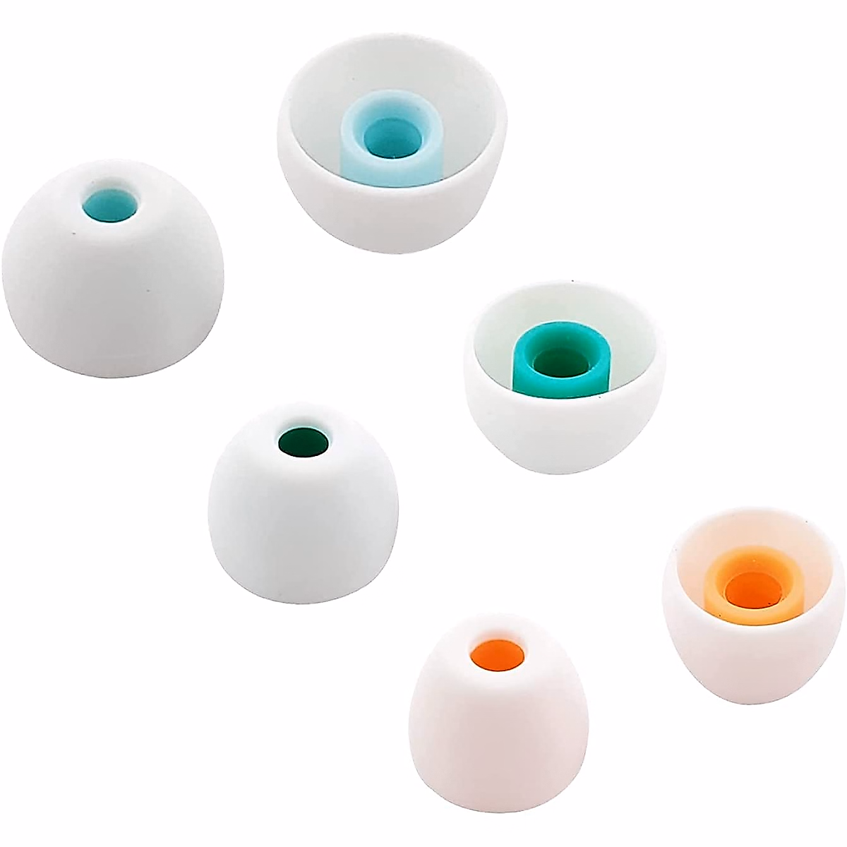 ALXCD Eartips Compatible Sony WI-XB400 WF-C500 Earbuds, S/M/L 3 Pairs Soft Silicone Ear Tips Replacement Earbuds Tips, Compatible with SONY WI-XB400 WF-C500, SML White