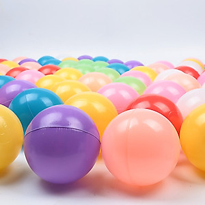 Real Relax 500pcs 5.5cm Colorful Ball Soft Plastic Ocean Ball for Baby Kid
