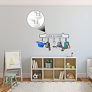 all sea Key Holder for Wall Adhesive, Adhesive Key Hook, No Damage Key Rack for Wall with 5 Key Hooks for Keys , Key Hanger for Wall Entryway