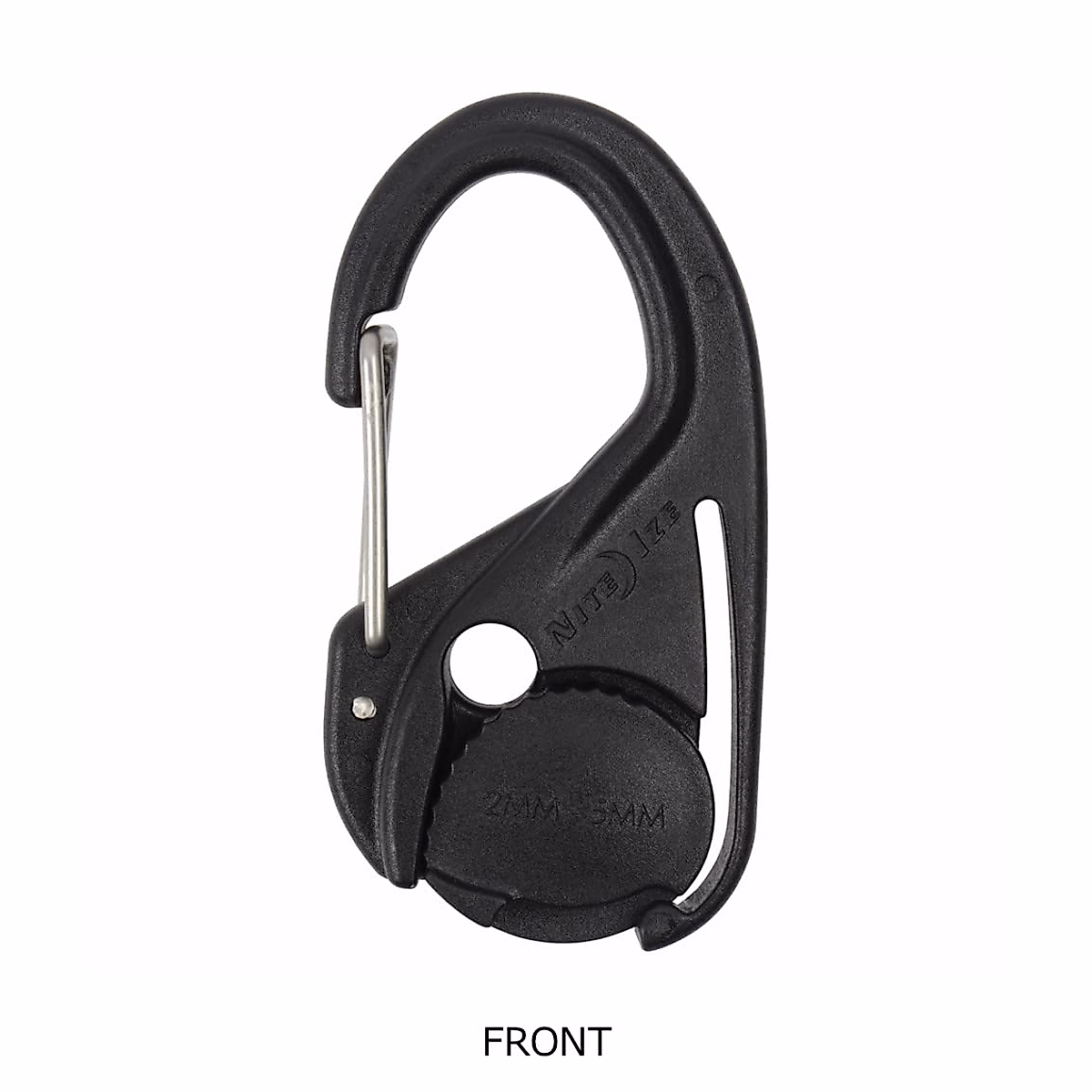 Nite Ize NCJ2-03-01 2 Pack with 8 ft Rope CamJam Cord Tightener, 2-Pack, Black, 2 Count