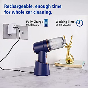 Nozaya Car Handheld Vacuum Cleaner Cordless - Wet and Dry, Easy to Carry