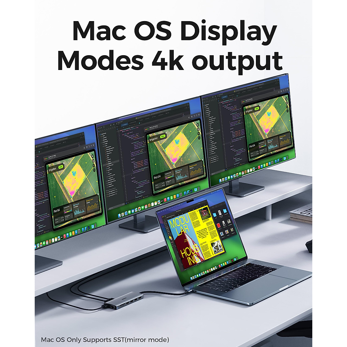 USB C Docking Station 3 Monitors 4K@60Hz, 14-in-1 Laptop Docking Station with 2 HDMI 4K@60Hz, DP 8K@30Hz/ 4K@144Hz, 3 USB 3.0, 2 USB 2.0, RJ45, Audio, PD 100W, USB-C HUB for Windows Laptop Accessories