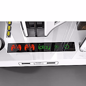 Cooling Fan Vertical Stand for Playstation 5 Console and Digital Edition, Controller Charging Station Dock for PS5 Dualsense Controller with Led Indicators and 15 Game Slots