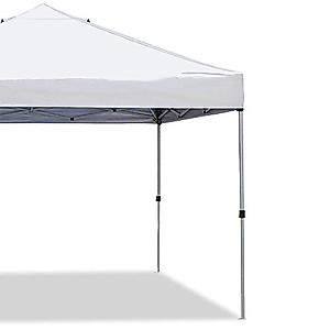 Z-Shade ZSBP10VNTWH-S 10 by 10 Foot White Venture Straight Leg Canopy and Emergency Tent Shelter for Outdoor and Indoor Use, 100 Square Foot Coverage