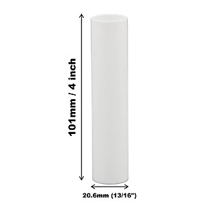 Creative Hobbies® 4" White Plastic Candle Covers Sleeves Chandelier Socket Covers ~ 4 Inch Candelabra Base | Set of 12