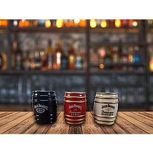 M. CORNELL IMPORTERS Jack Daniel's Stoneware Barrel Shot Glasses Set of 3 - Jack Daniel's Gift Set