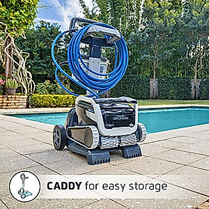 DOLPHIN Explorer E70 Robotic Pool [Vacuum] Cleaner with Wi-Fi – Schedule Pool Cleanings Anytime, Anywhere - Ideal for In-Ground Swimming Pools up to 50 Feet – No Hassle Storage with Included Caddy