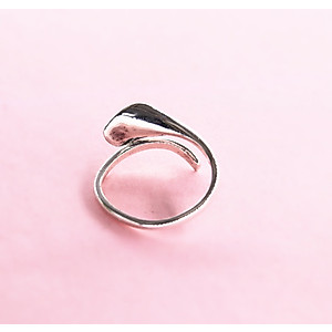 Helen de Lete Vintage 3D Calla Flower 925 Sterling Silver Ring For Women