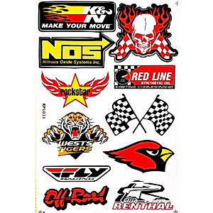 Cars Motorsport Nos Gulf Hot Rod Nascar Drag Racing Lot 6 Vinyl Graphic Decals Stickers D6094